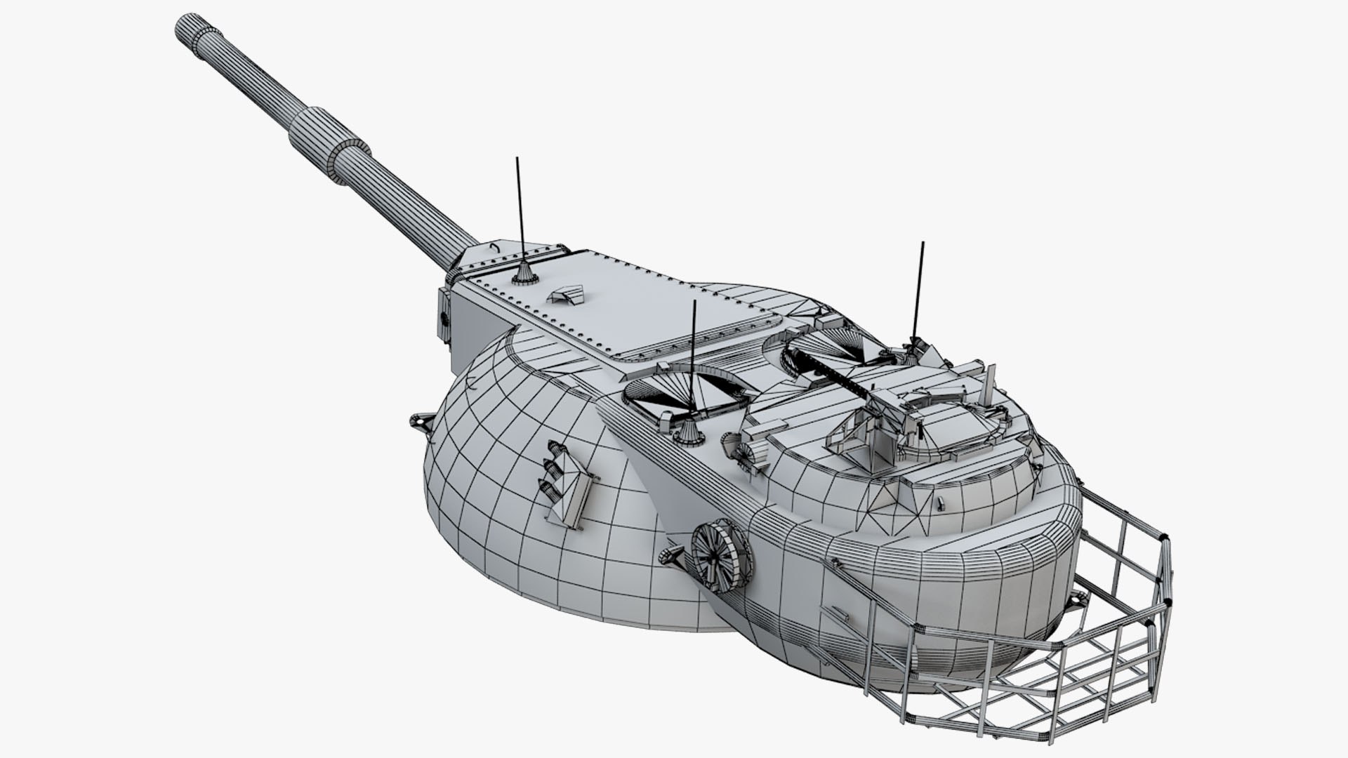 3D tank turret 3 - TurboSquid 1509939