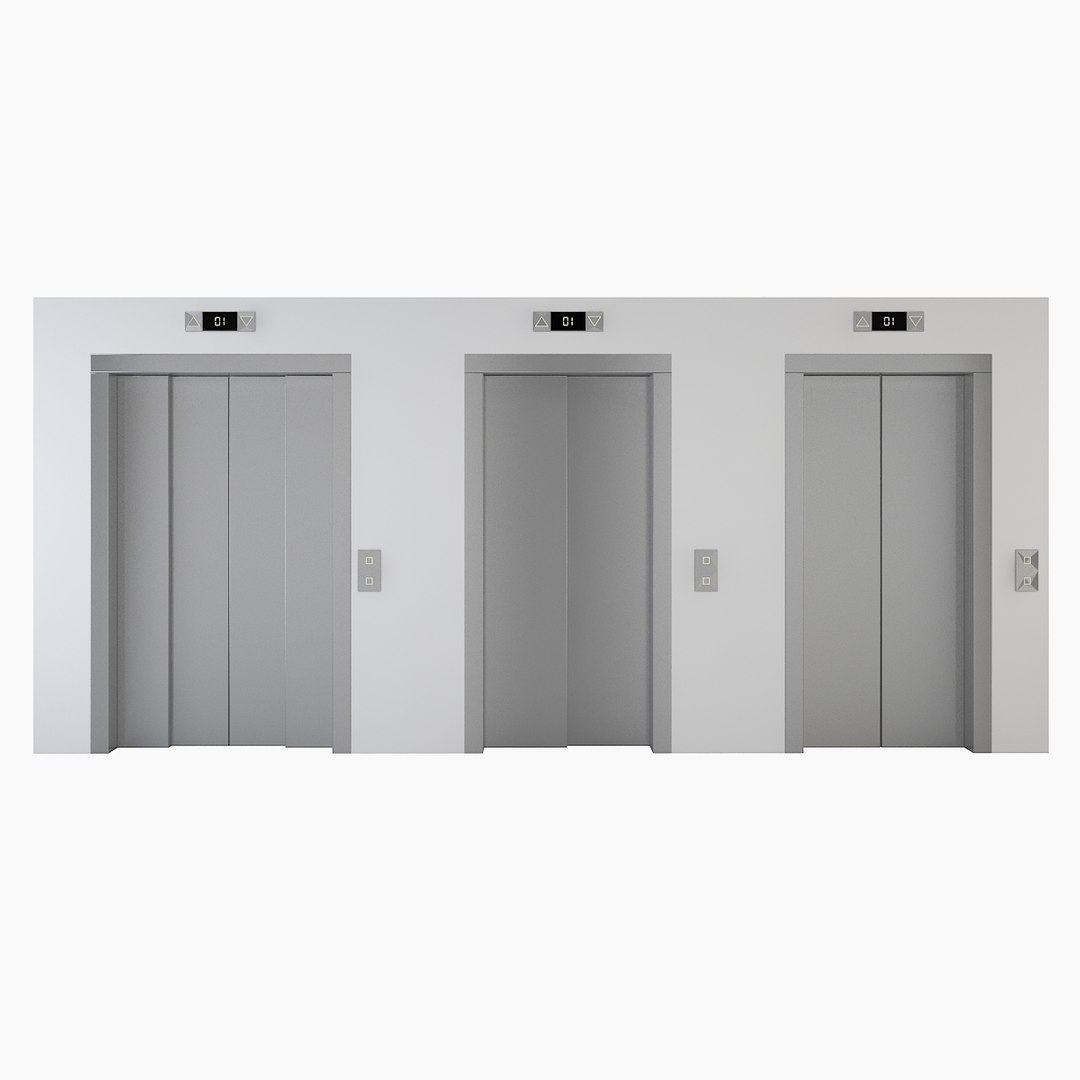 Elevator Door Collection V02 3D Model - TurboSquid 2432275