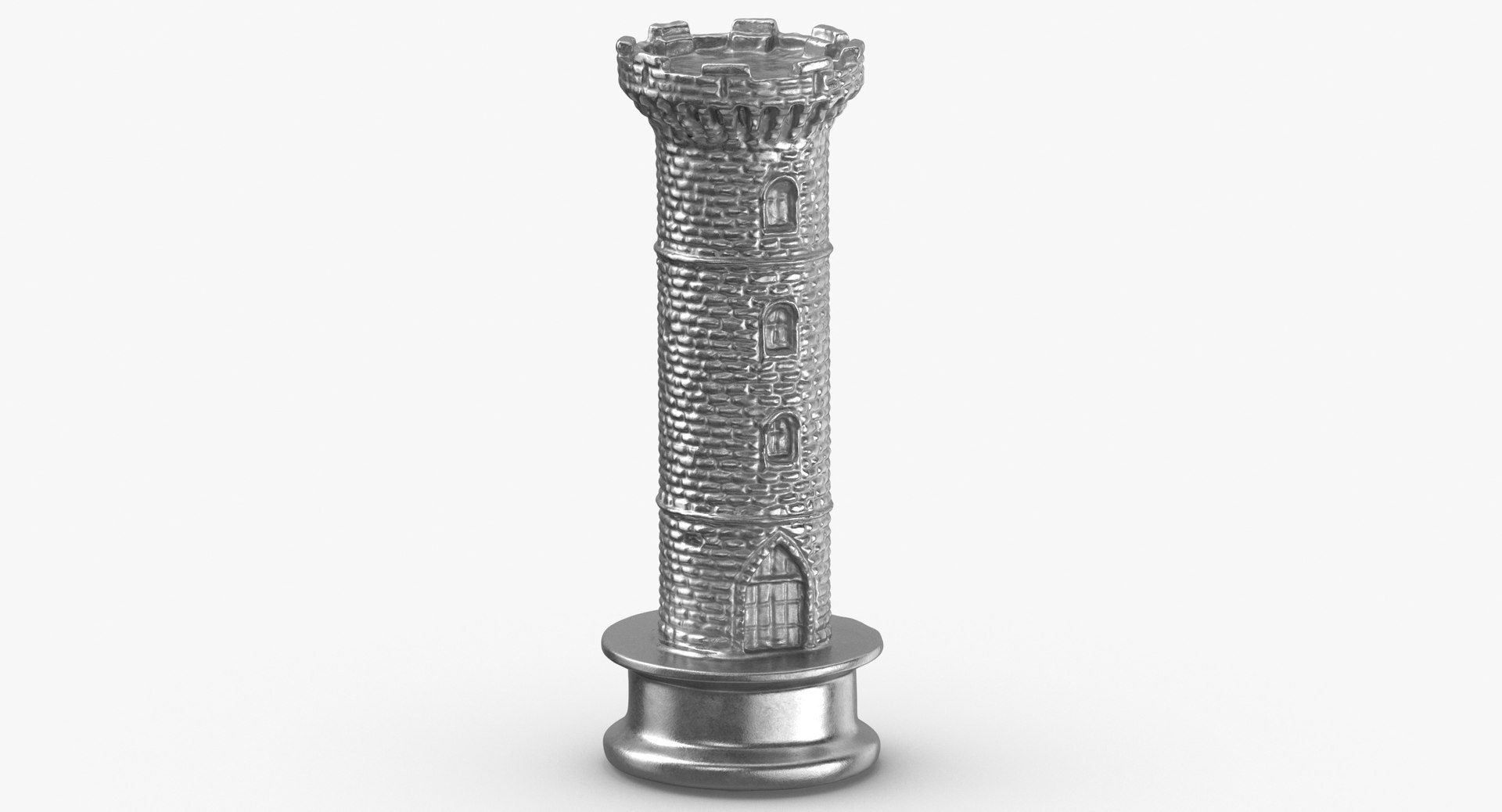 3D Chess Piece 01 Rook - TurboSquid 1598578