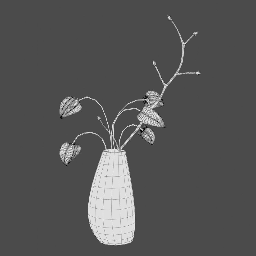 3d Flowers Vase Model