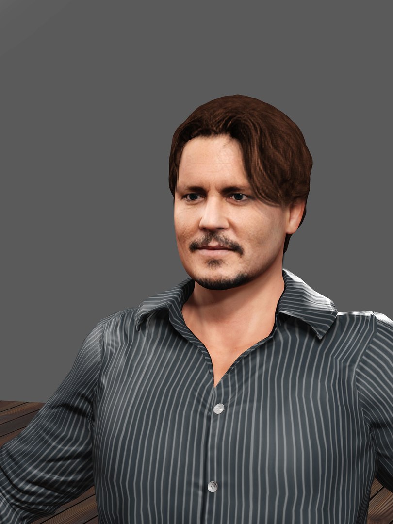 Johnny Depp 3D Model - TurboSquid 2280454