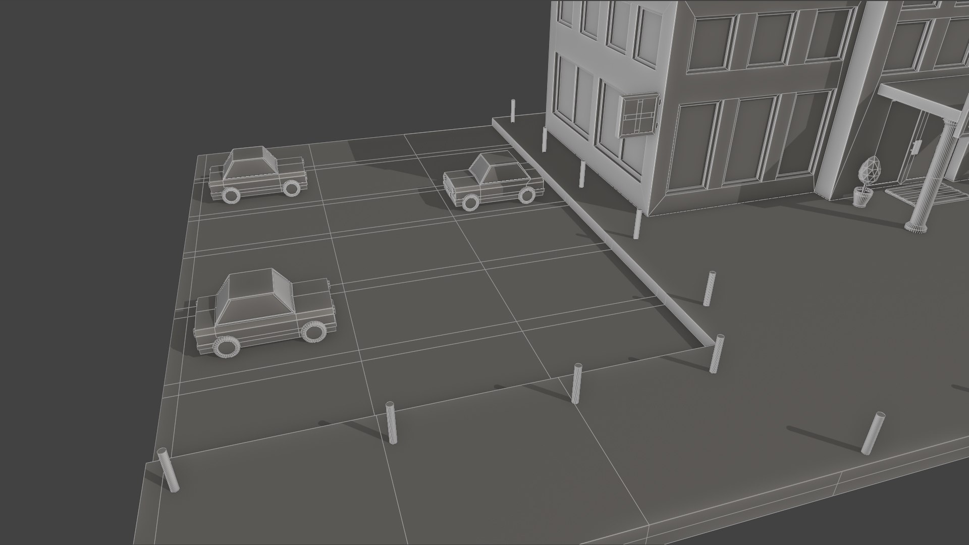 Low Poly Hospital 3D Model - TurboSquid 2313362