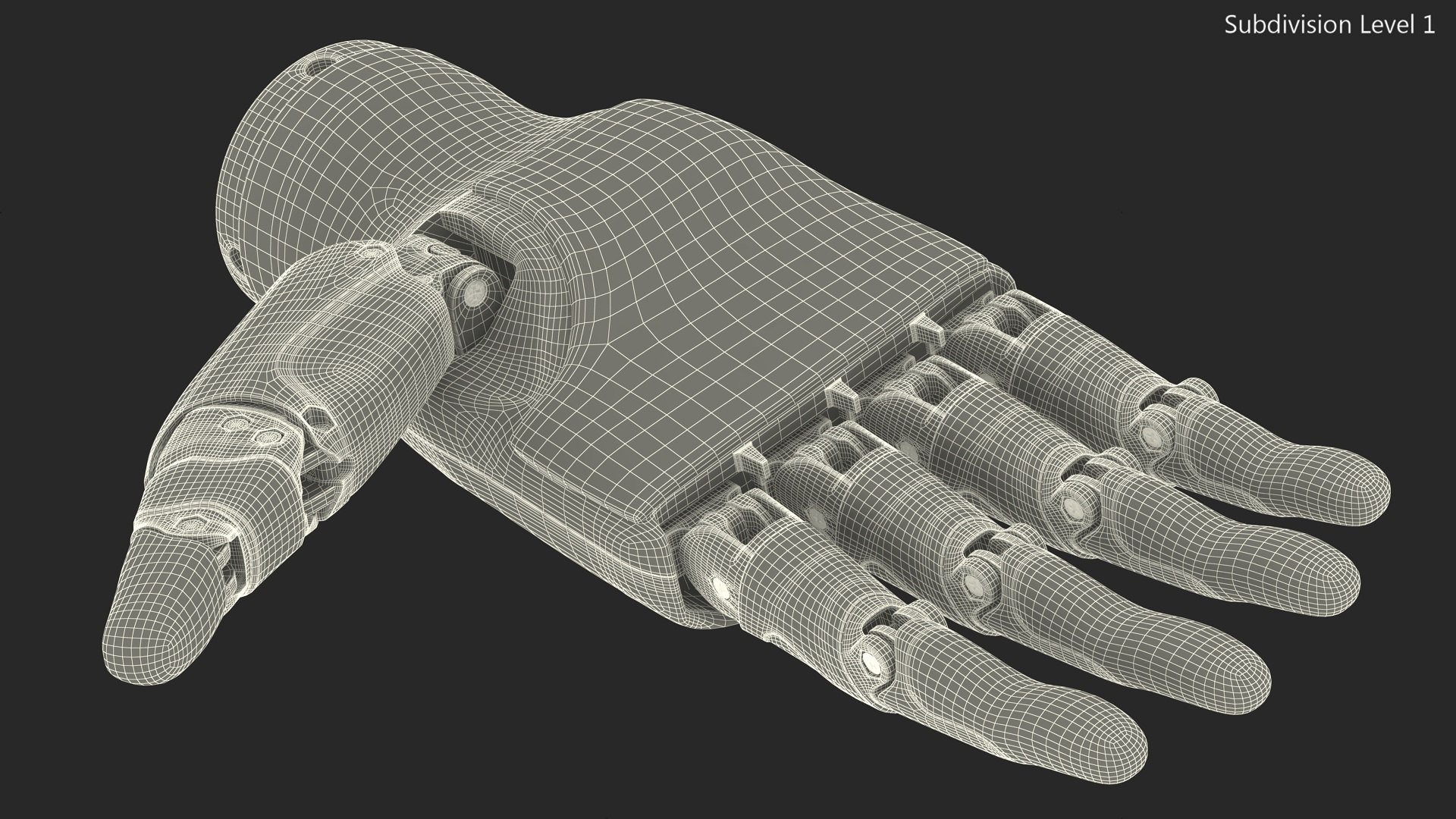 3D Right Dexterous Robot Hand Rigged - TurboSquid 2329729