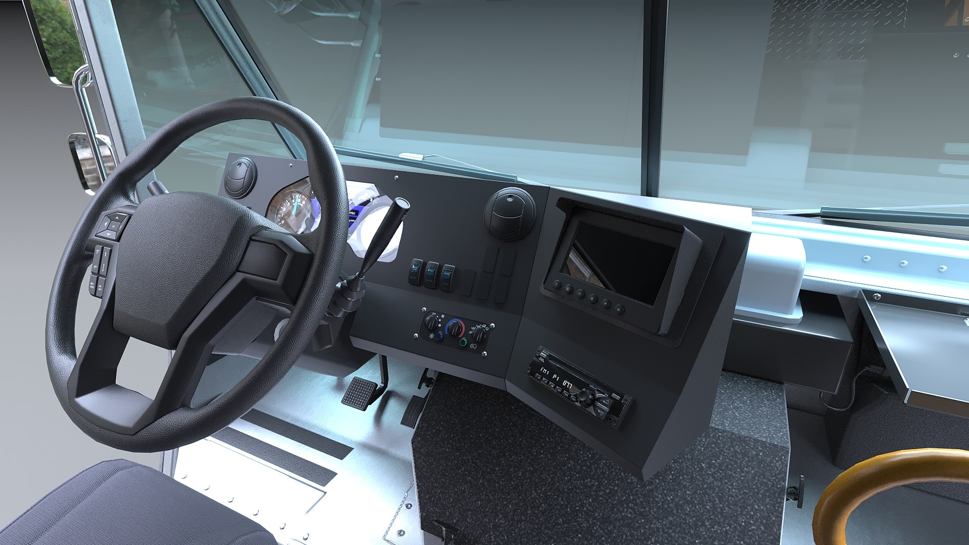 Step Van with Interior 3D - TurboSquid 2070894