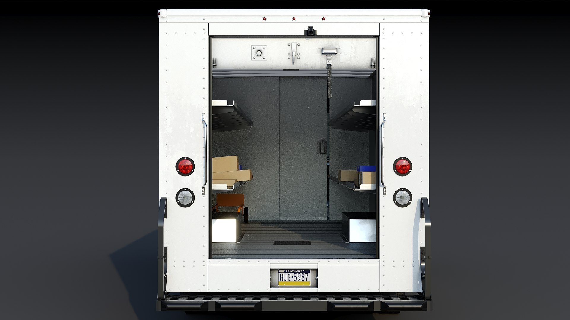 Step Van with Interior 3D - TurboSquid 2070894