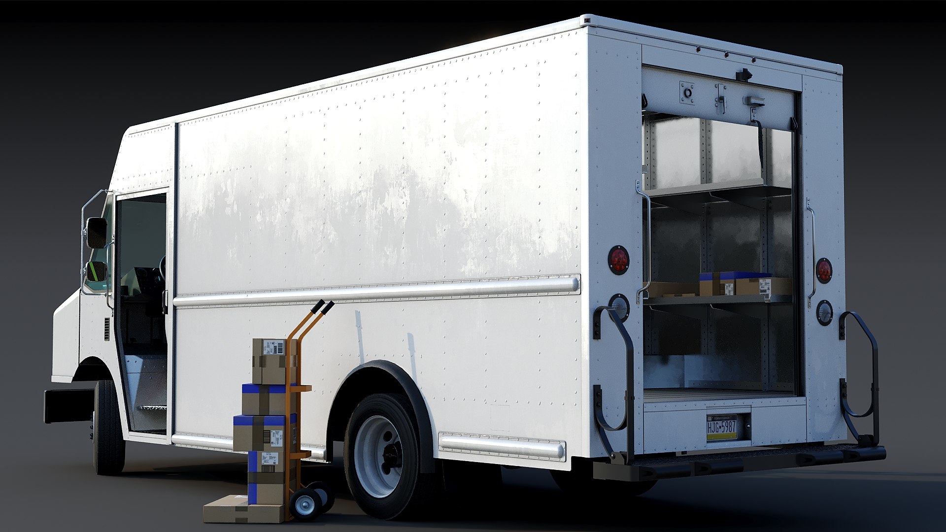 Step Van with Interior 3D - TurboSquid 2070894