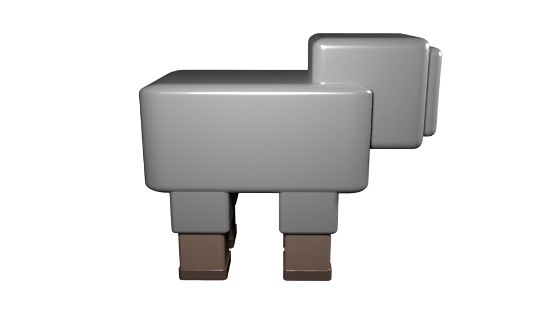 3D Sheep Minecraft - TurboSquid 1590393