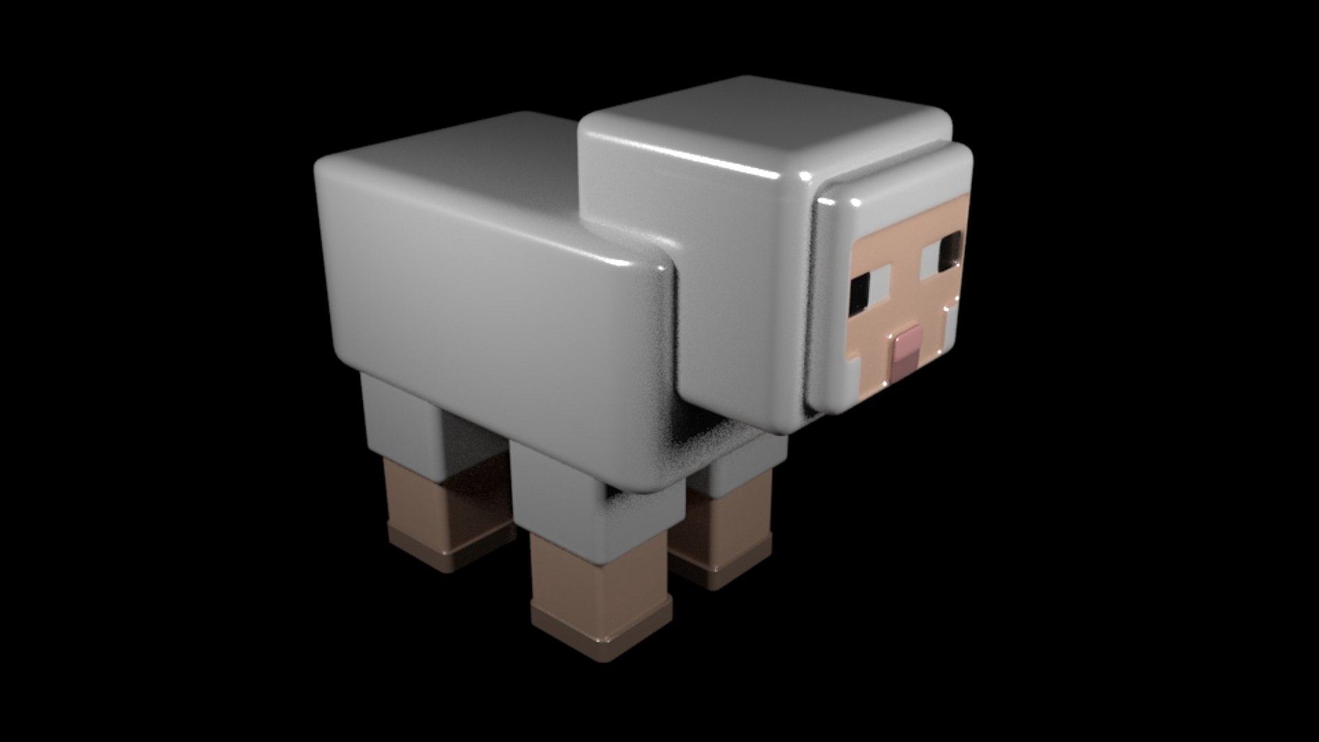 3D Sheep Minecraft - TurboSquid 1590393