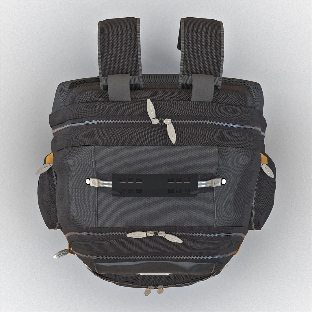 3d backpack 2 black