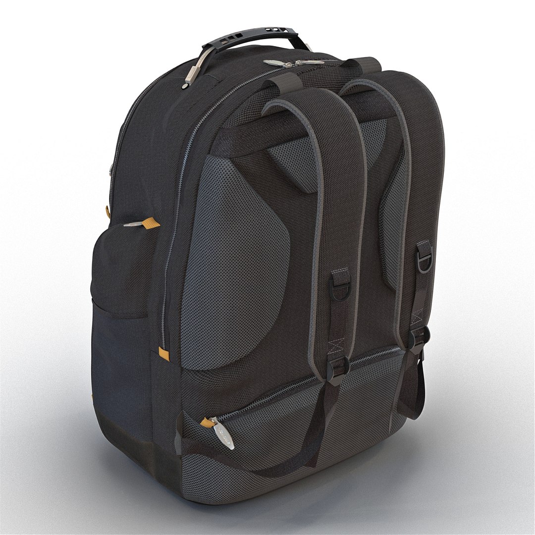 3d backpack 2 black