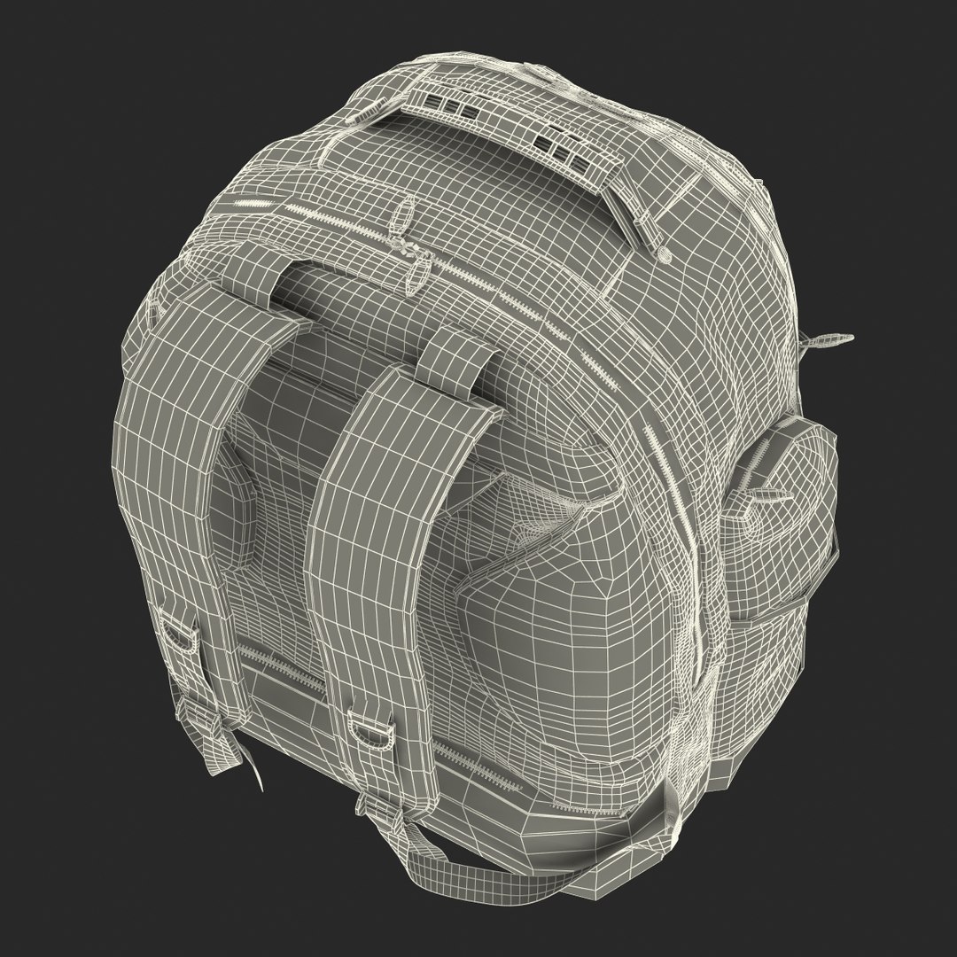 3d backpack 2 black