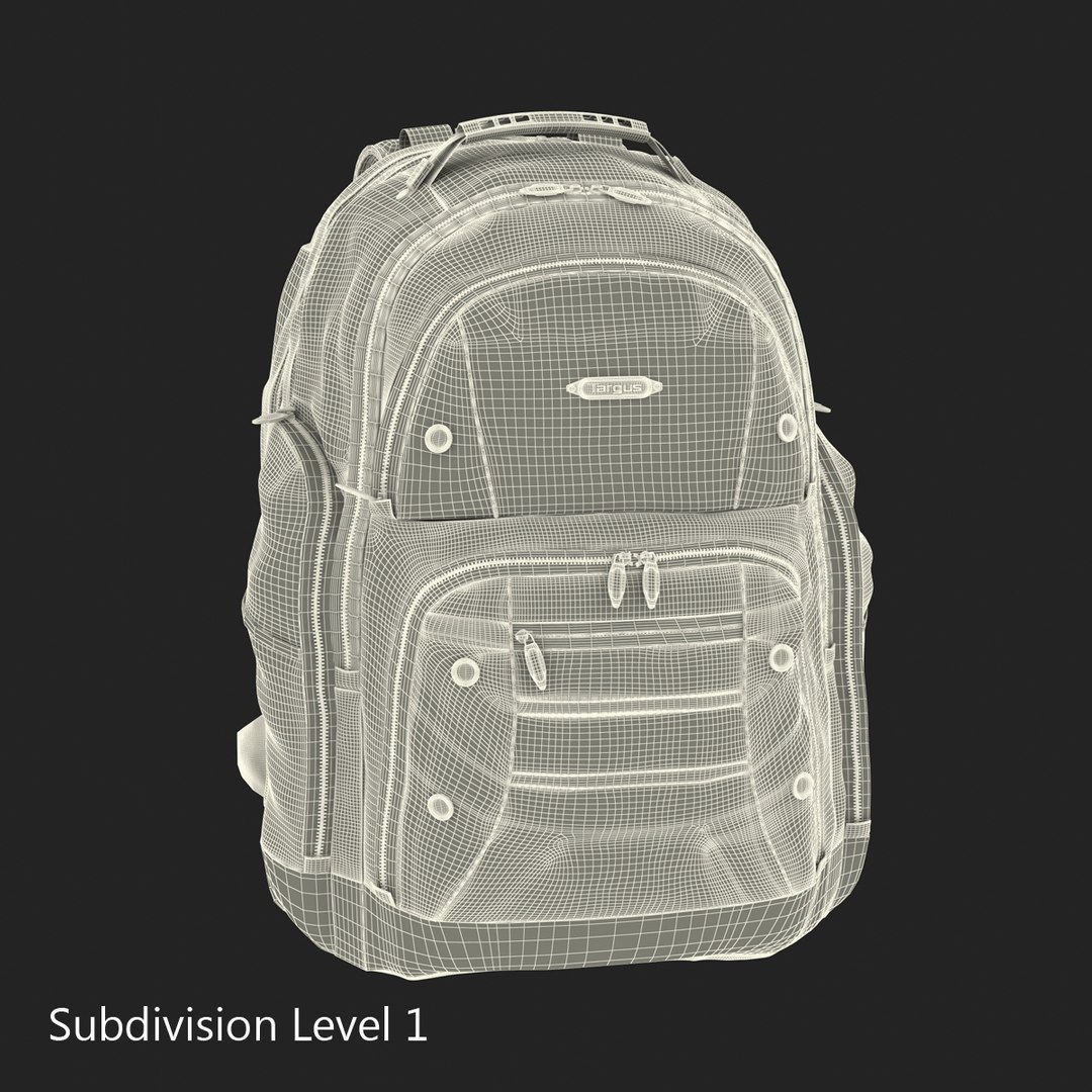 3d backpack 2 black