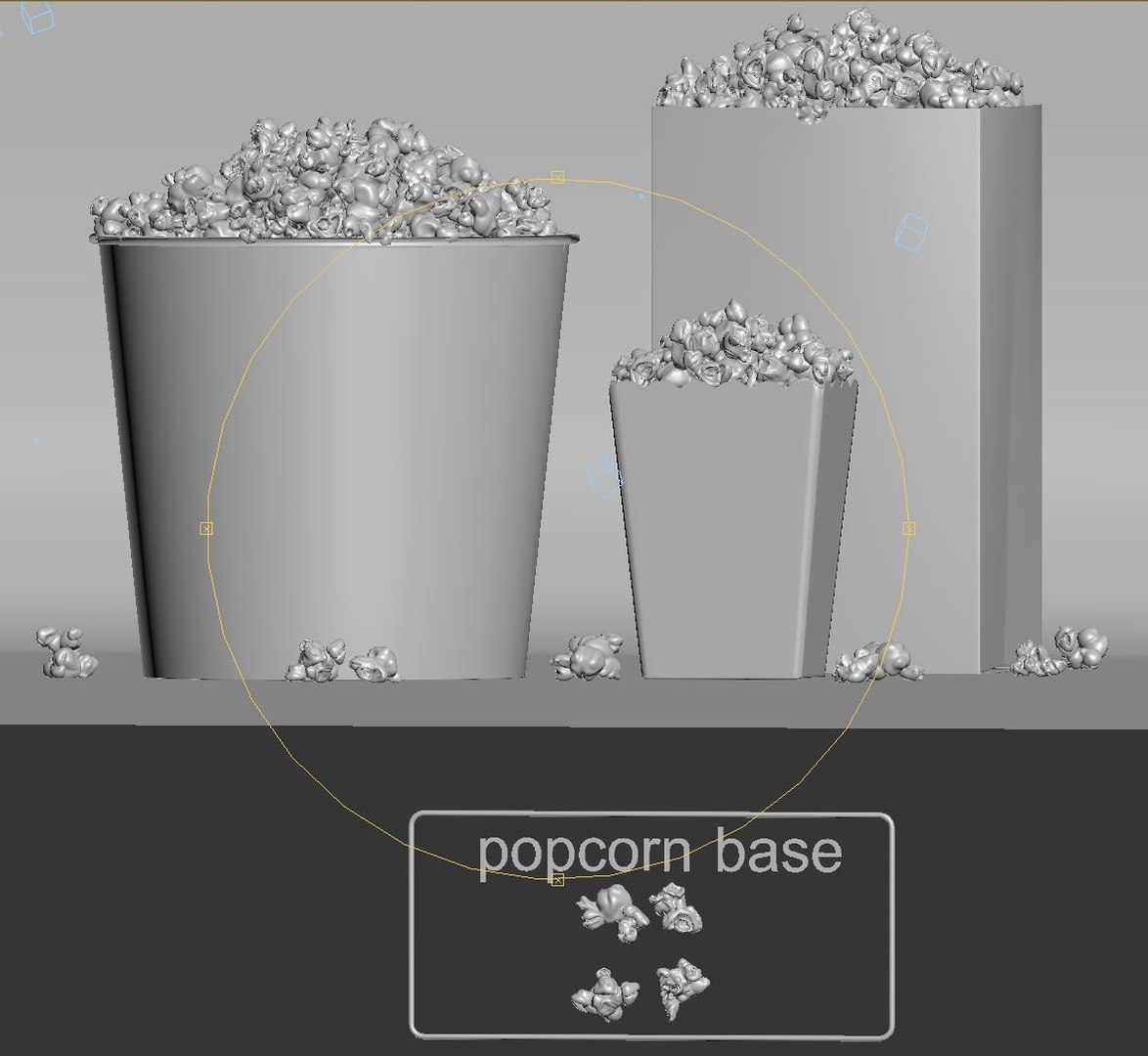 Popcorn Modeled 3D - TurboSquid 1556178
