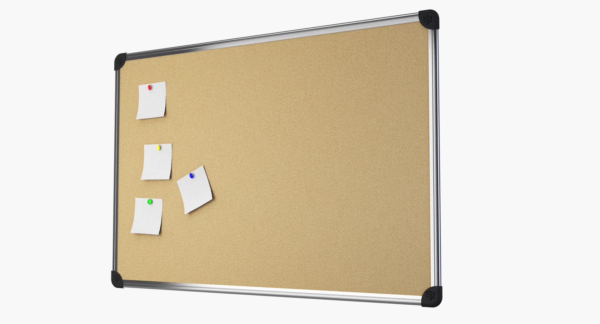 3D Aluminum Frame Pinboard - TurboSquid 1282446