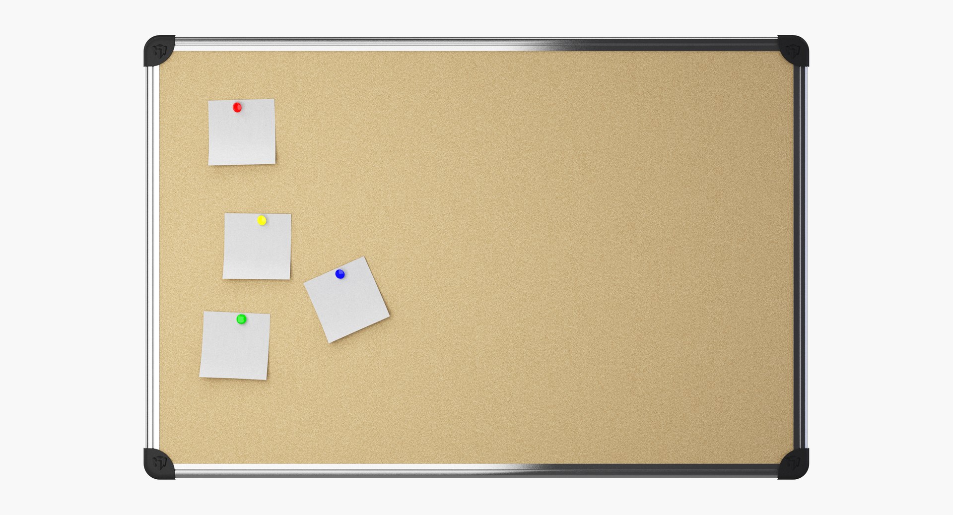 3D Aluminum Frame Pinboard - TurboSquid 1282446