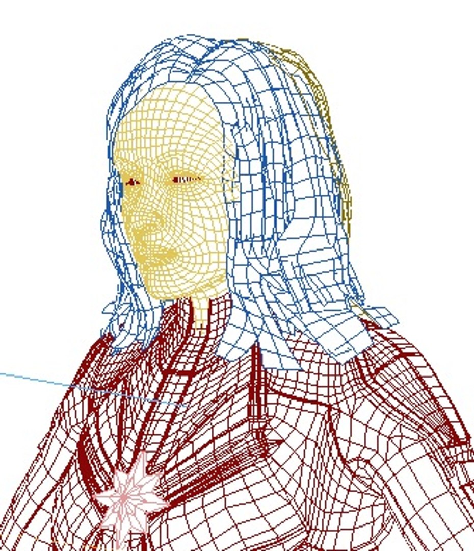 3D Captain Marvel Base Model Low Poly - TurboSquid 1826523