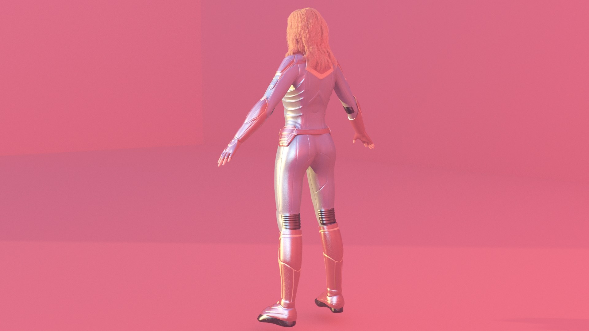 3D Captain Marvel Base Model Low Poly - TurboSquid 1826523