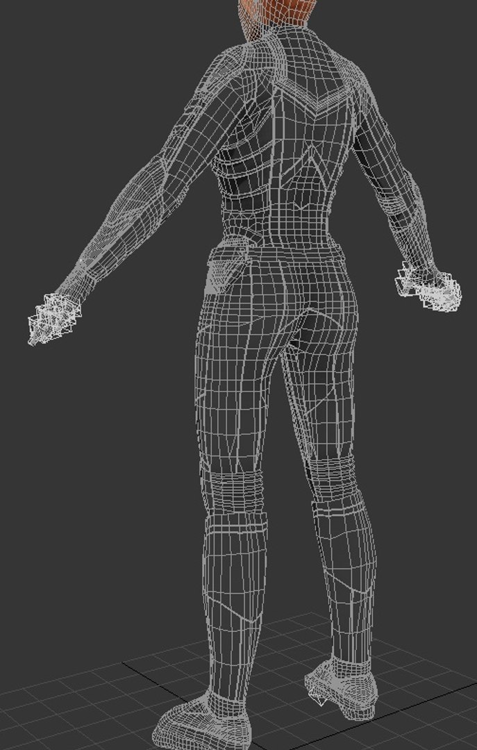 3D Captain Marvel Base Model Low Poly - TurboSquid 1826523