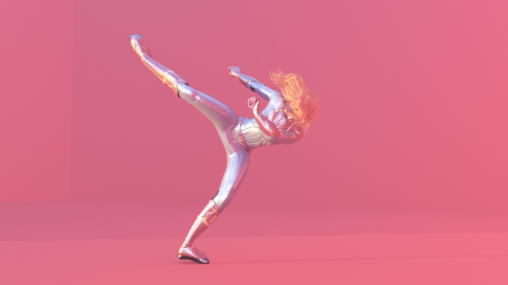 3D Captain Marvel Base Model Low Poly - TurboSquid 1826523