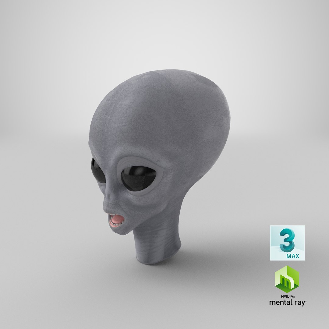 3D model alien head - TurboSquid 1602403