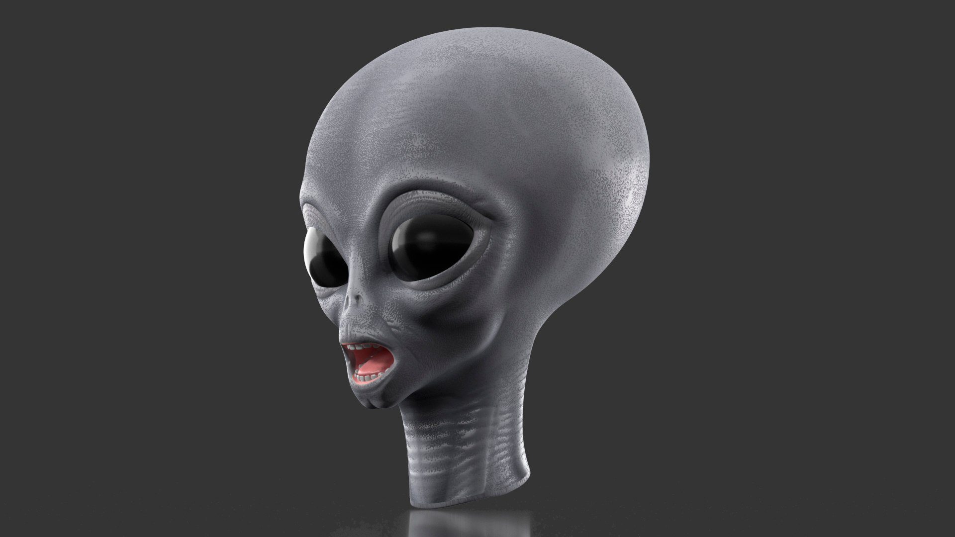 3D Model Alien Head - TurboSquid 1602403