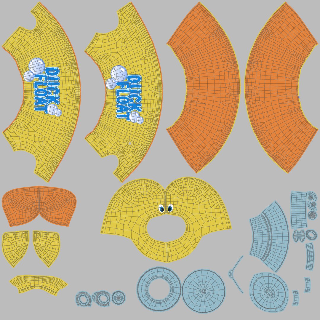 3D Inflatable Duck Pool Float Toy 8K - TurboSquid 1774945