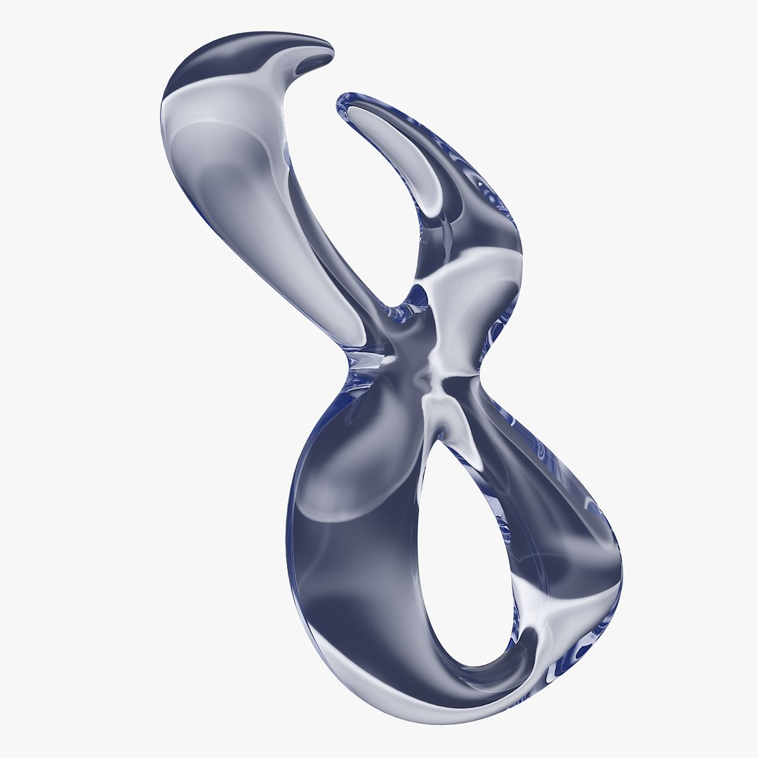 Calligraphic Digit 8 Number 3D - TurboSquid 1389341