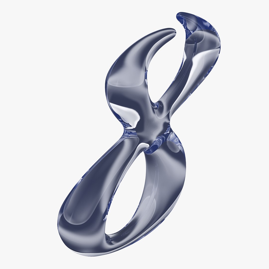 Calligraphic Digit 8 Number 3D - TurboSquid 1389341