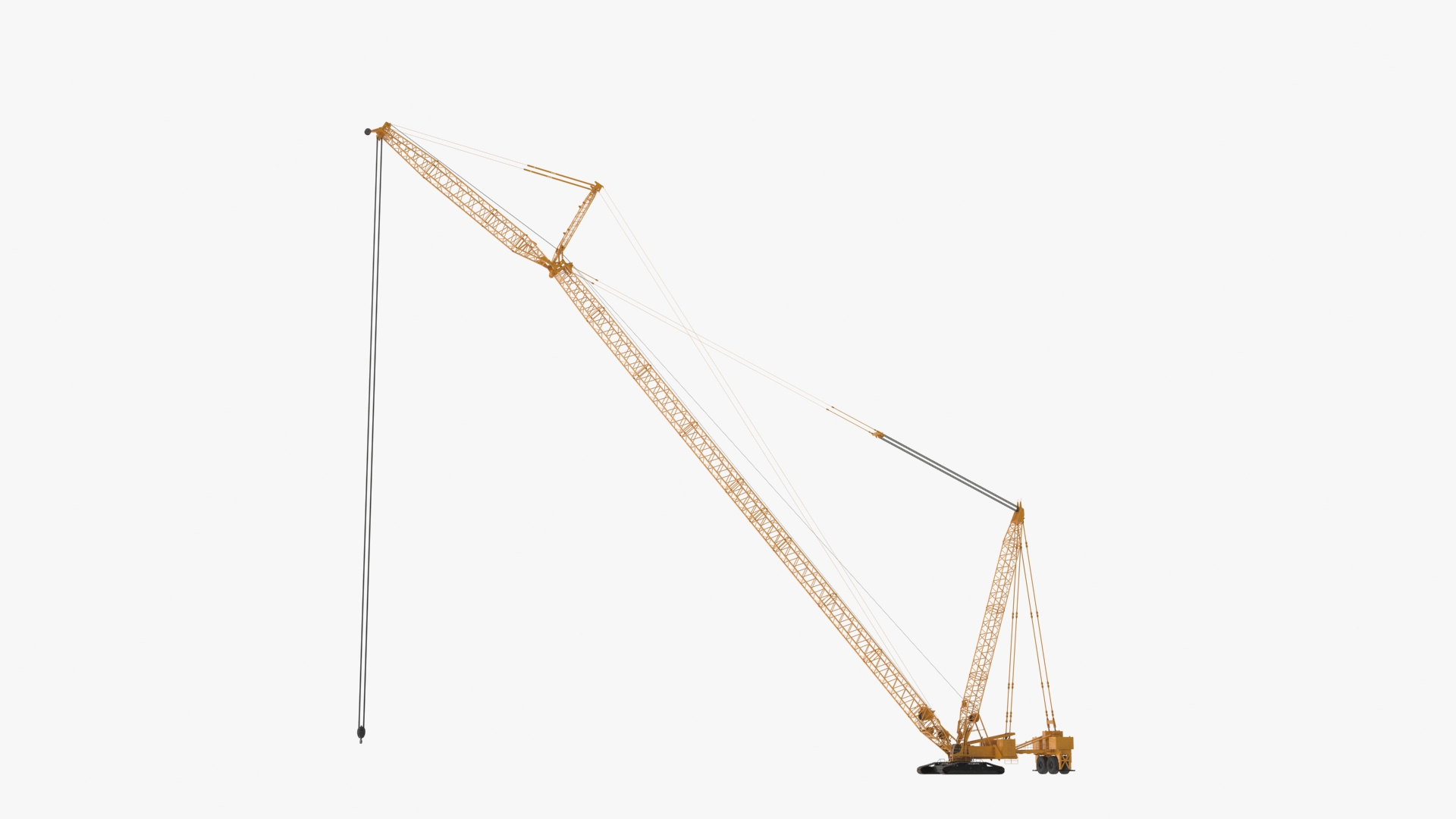 Crawler Crane With Lattice Boom For Construction Model - TurboSquid 2302611