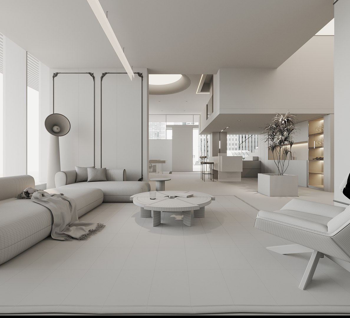 3D model Modern Art Studio Interior Model - TurboSquid 2164383