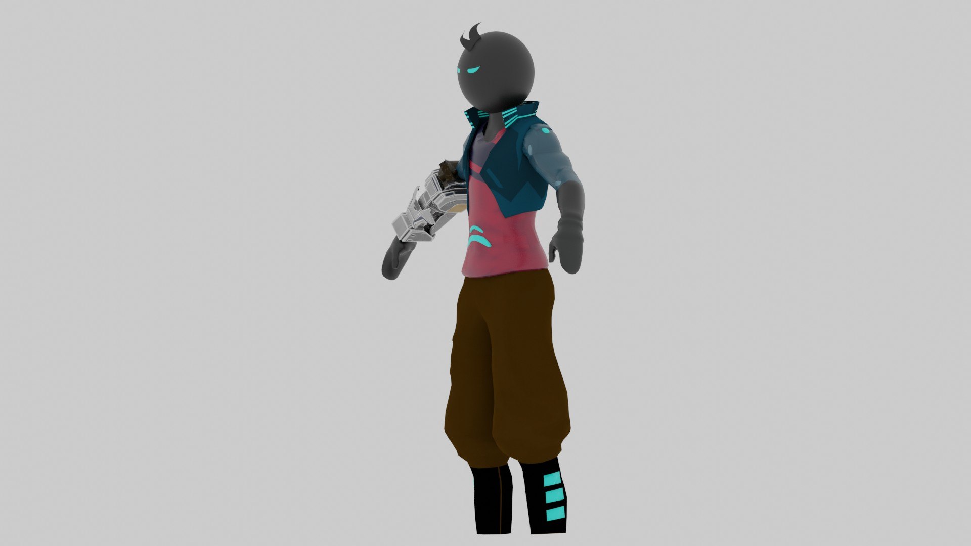 Sci-fi Stick Man 3D Model - TurboSquid 1835563