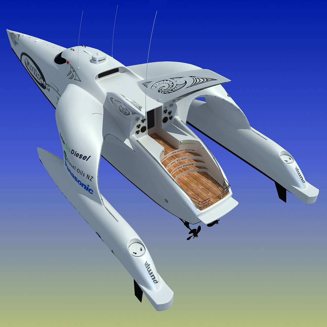 3ds max earthrace boat