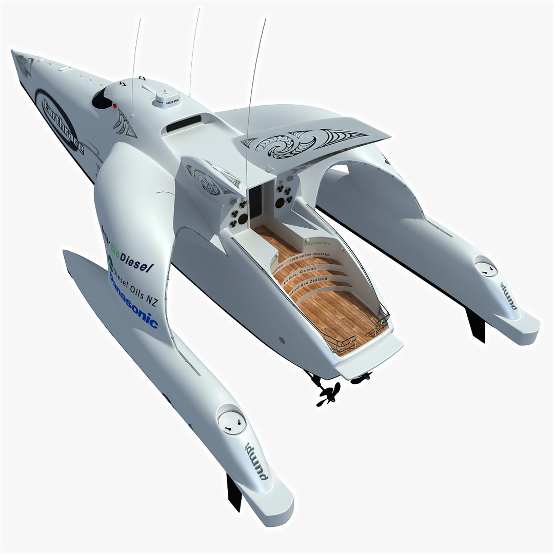 3ds max earthrace boat