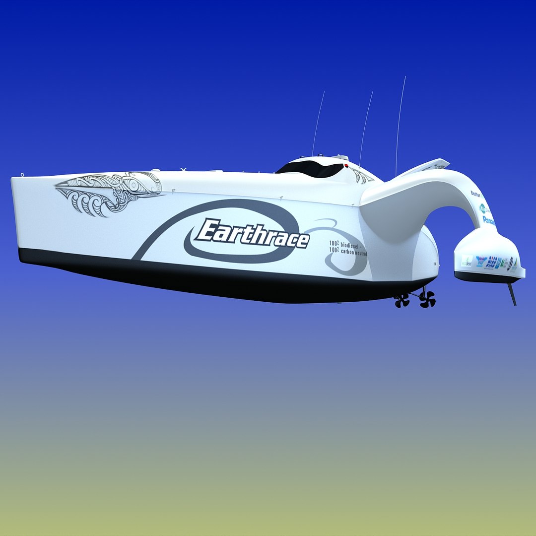 3ds Max Earthrace Boat