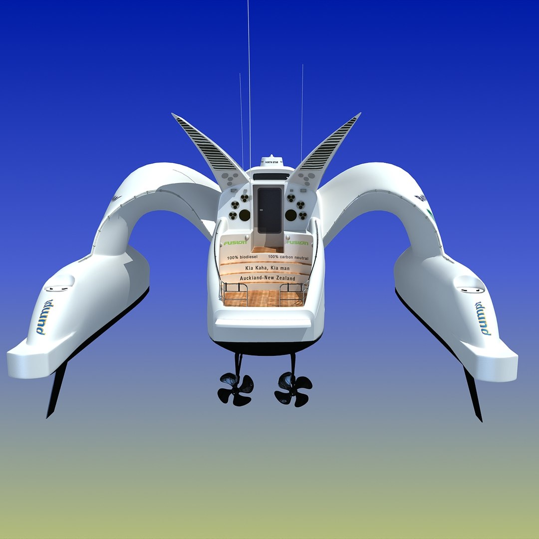 3ds Max Earthrace Boat