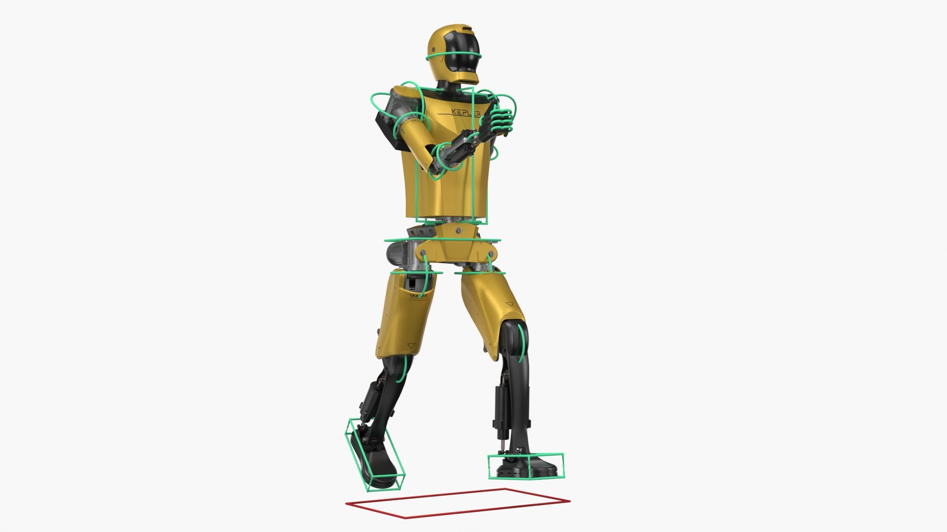 Humanoid Robot Kepler Yellow Rigged 3D Model - TurboSquid 2505118