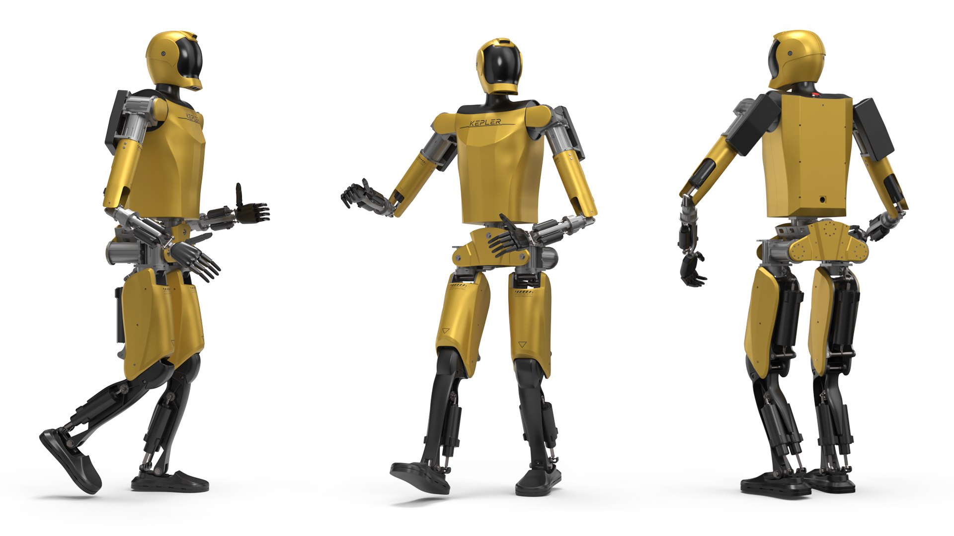 Humanoid Robot Kepler Yellow Rigged 3D Model - TurboSquid 2505118