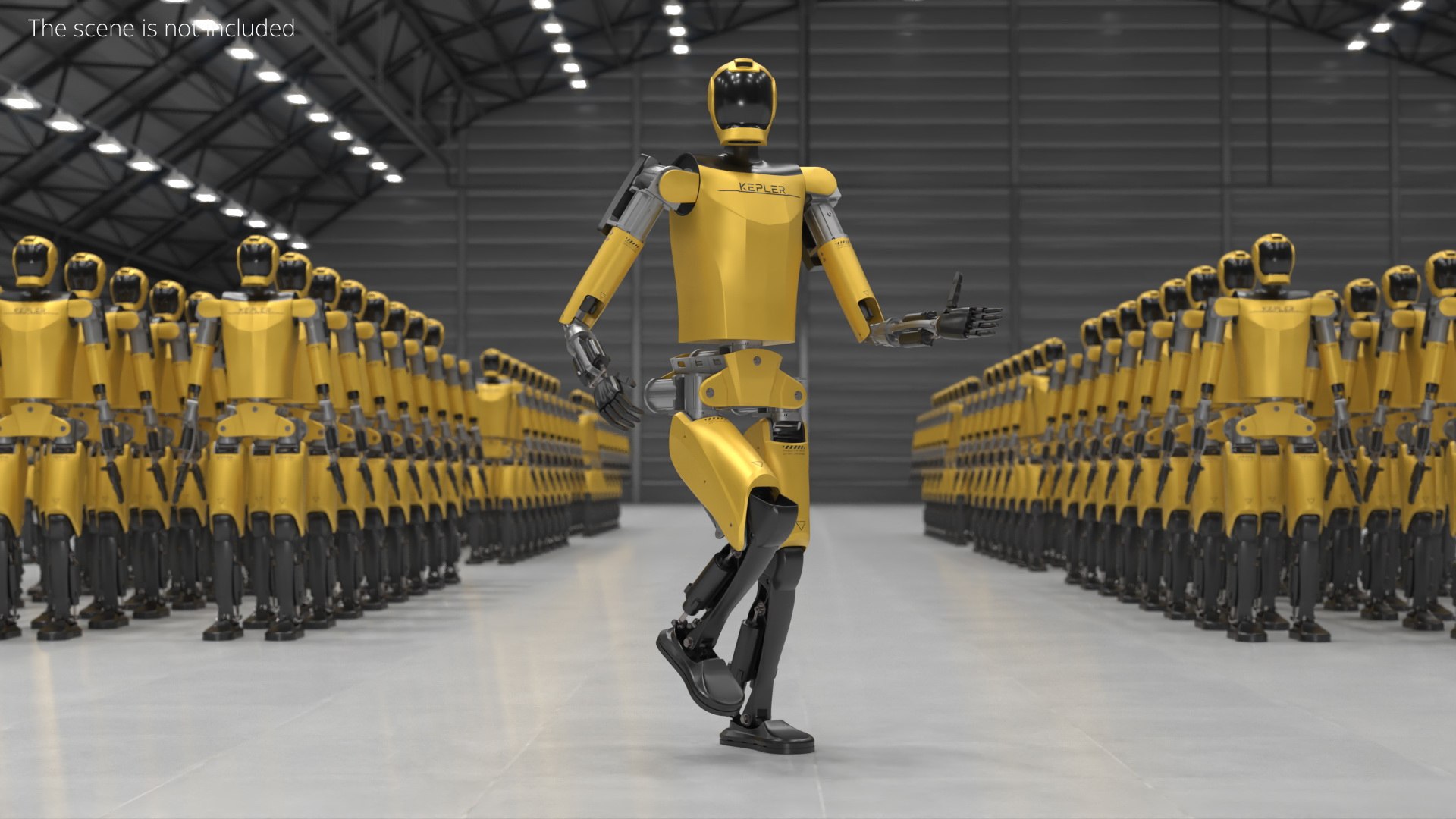 Humanoid Robot Kepler Yellow Rigged 3D Model - TurboSquid 2505118