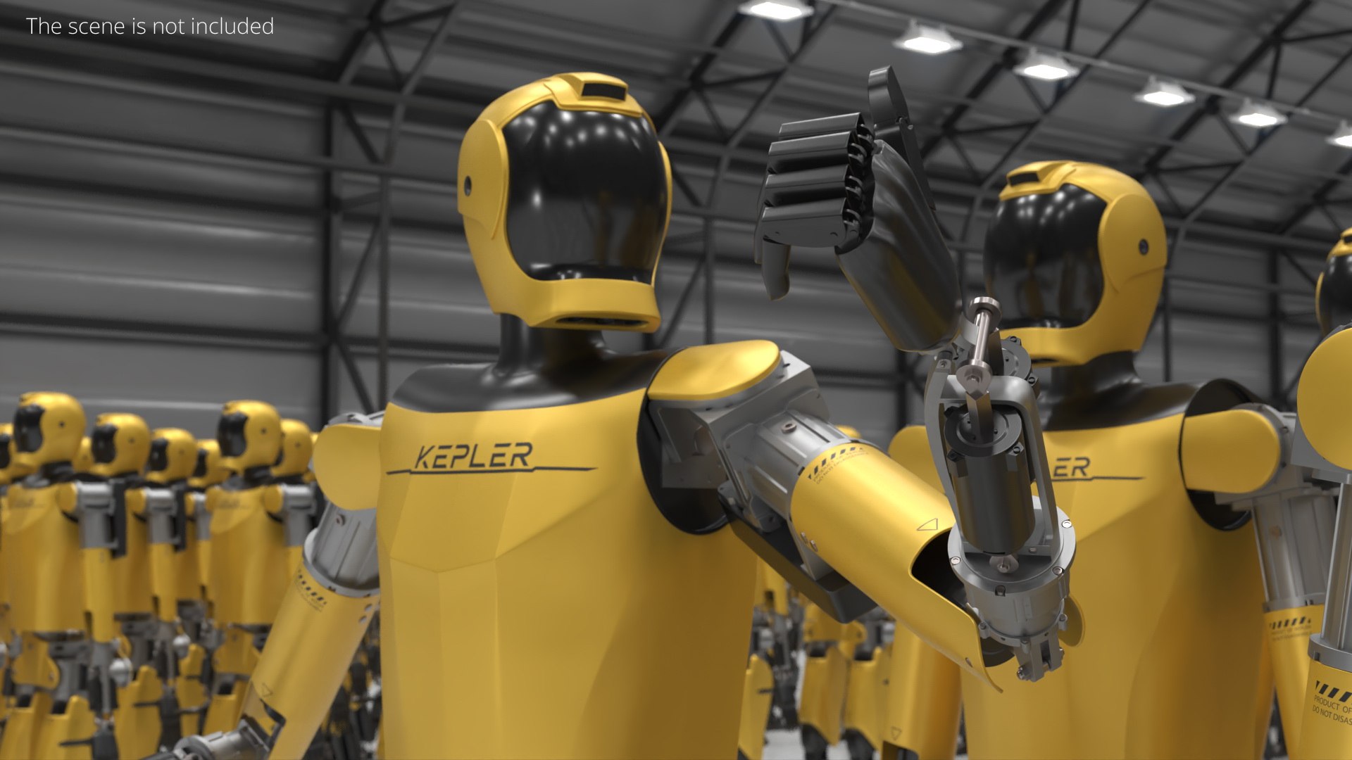 Humanoid Robot Kepler Yellow Rigged 3D Model - TurboSquid 2505118