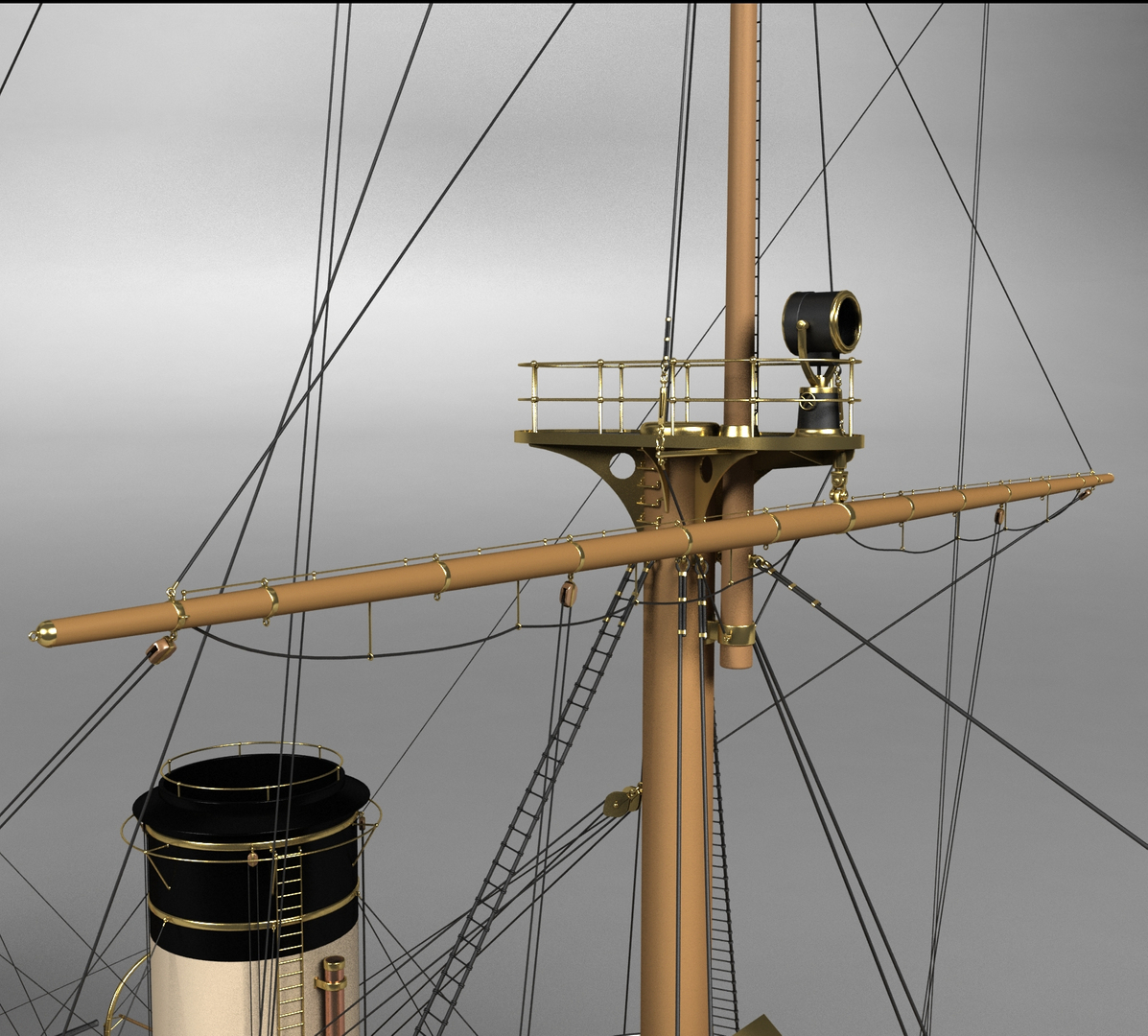 3D armored cruiser asama empire - TurboSquid 1705010