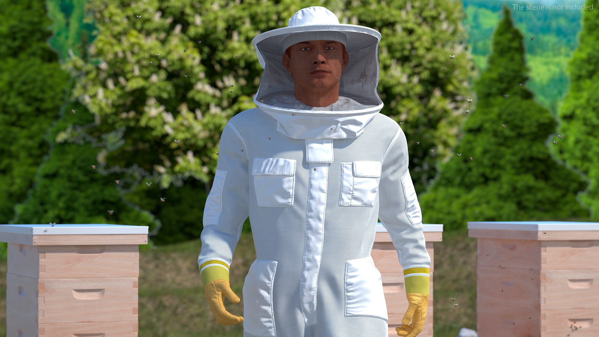 Free Male Beekeeper Suit Walking 3D Model - TurboSquid 1645707