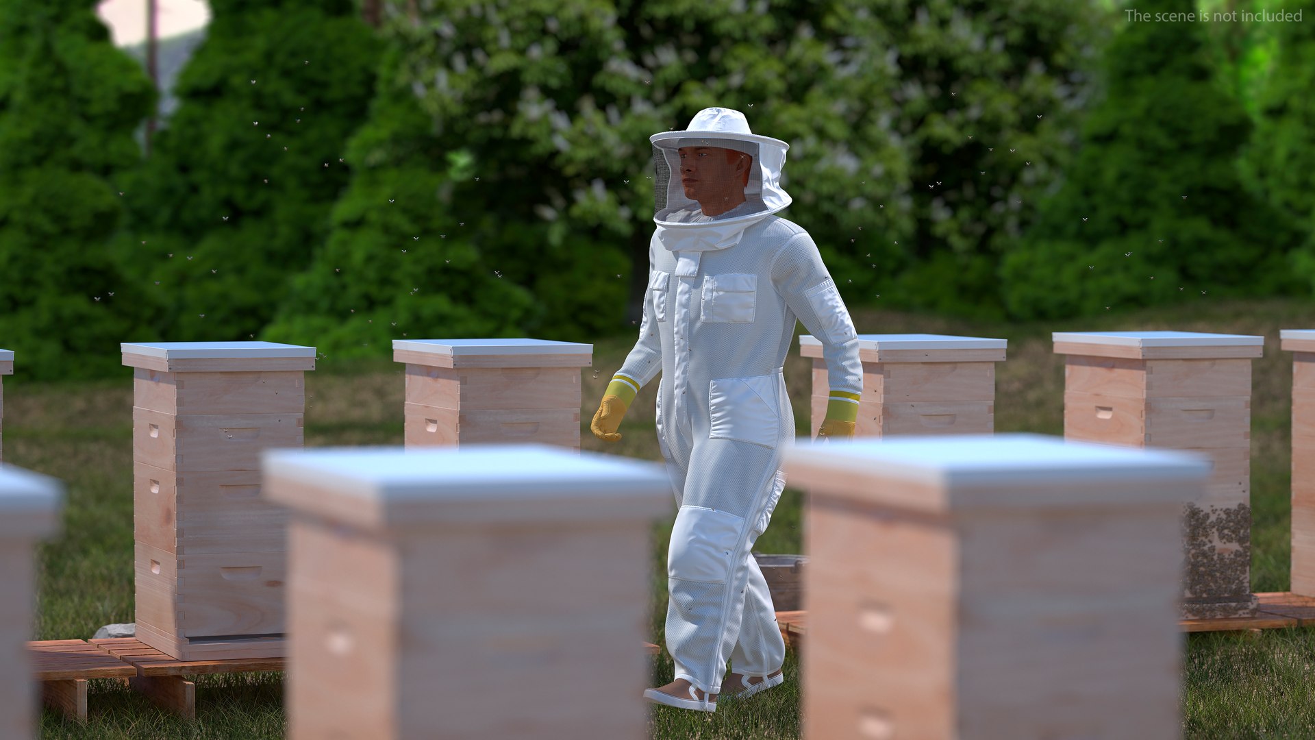 Free Male Beekeeper Suit Walking 3D Model - TurboSquid 1645707