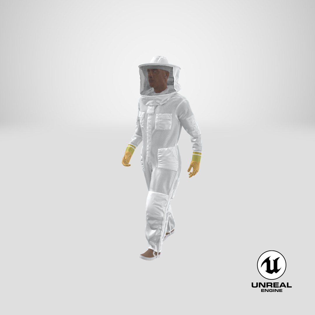 Free male beekeeper suit walking 3D model - TurboSquid 1645707