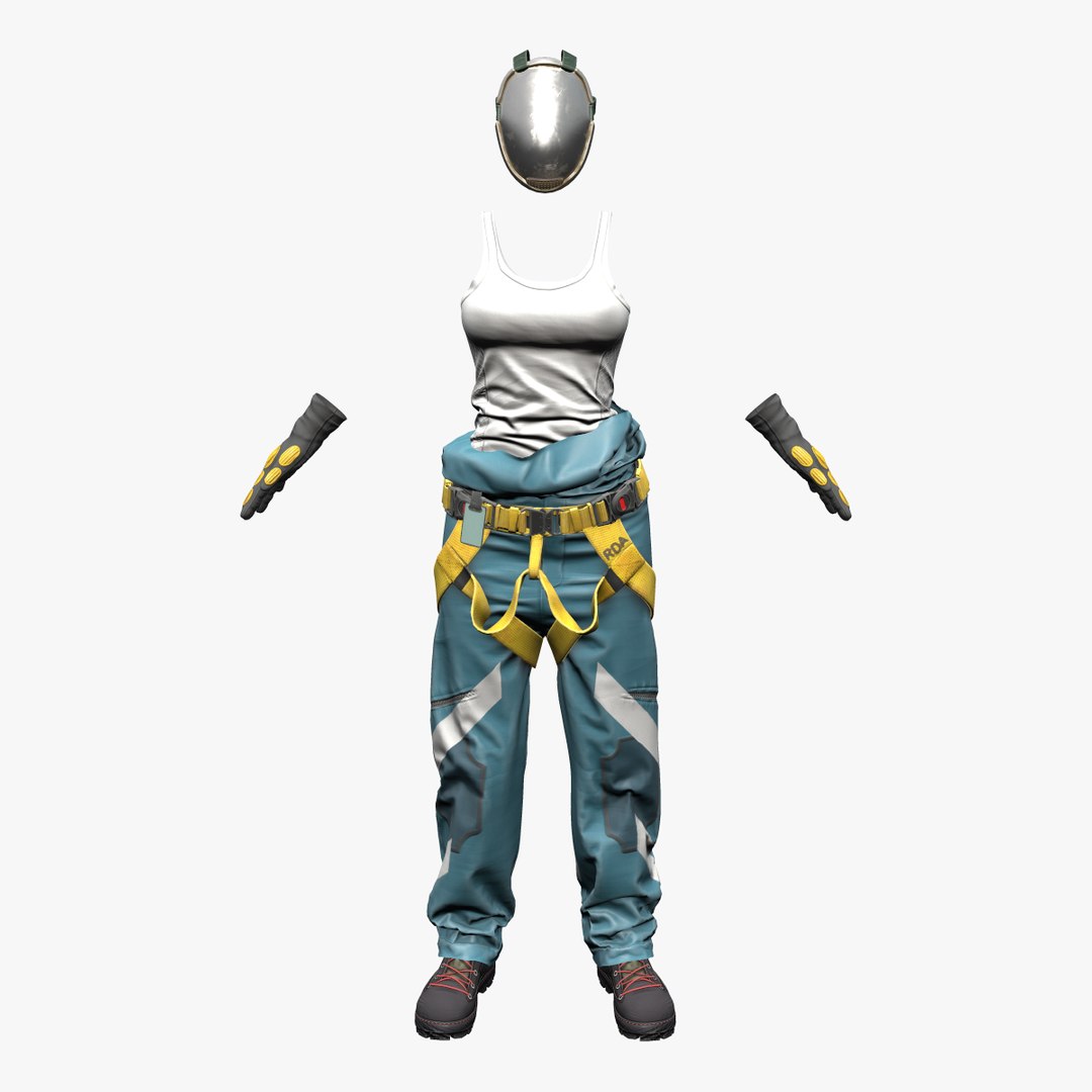 3D Model Full Space Mechanic Suit Uniform - TurboSquid 1959700