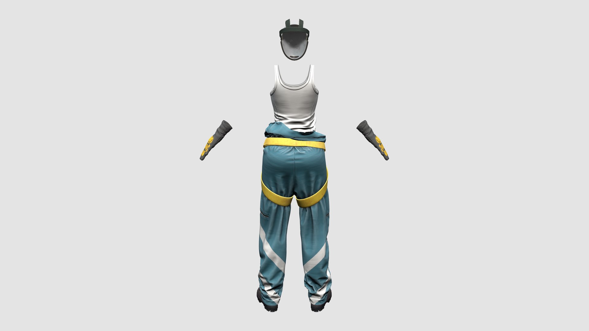 3D Model Full Space Mechanic Suit Uniform - TurboSquid 1959700