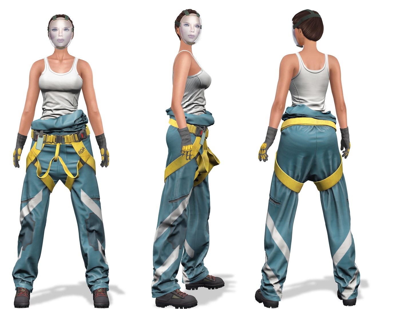 3D Model Full Space Mechanic Suit Uniform - TurboSquid 1959700