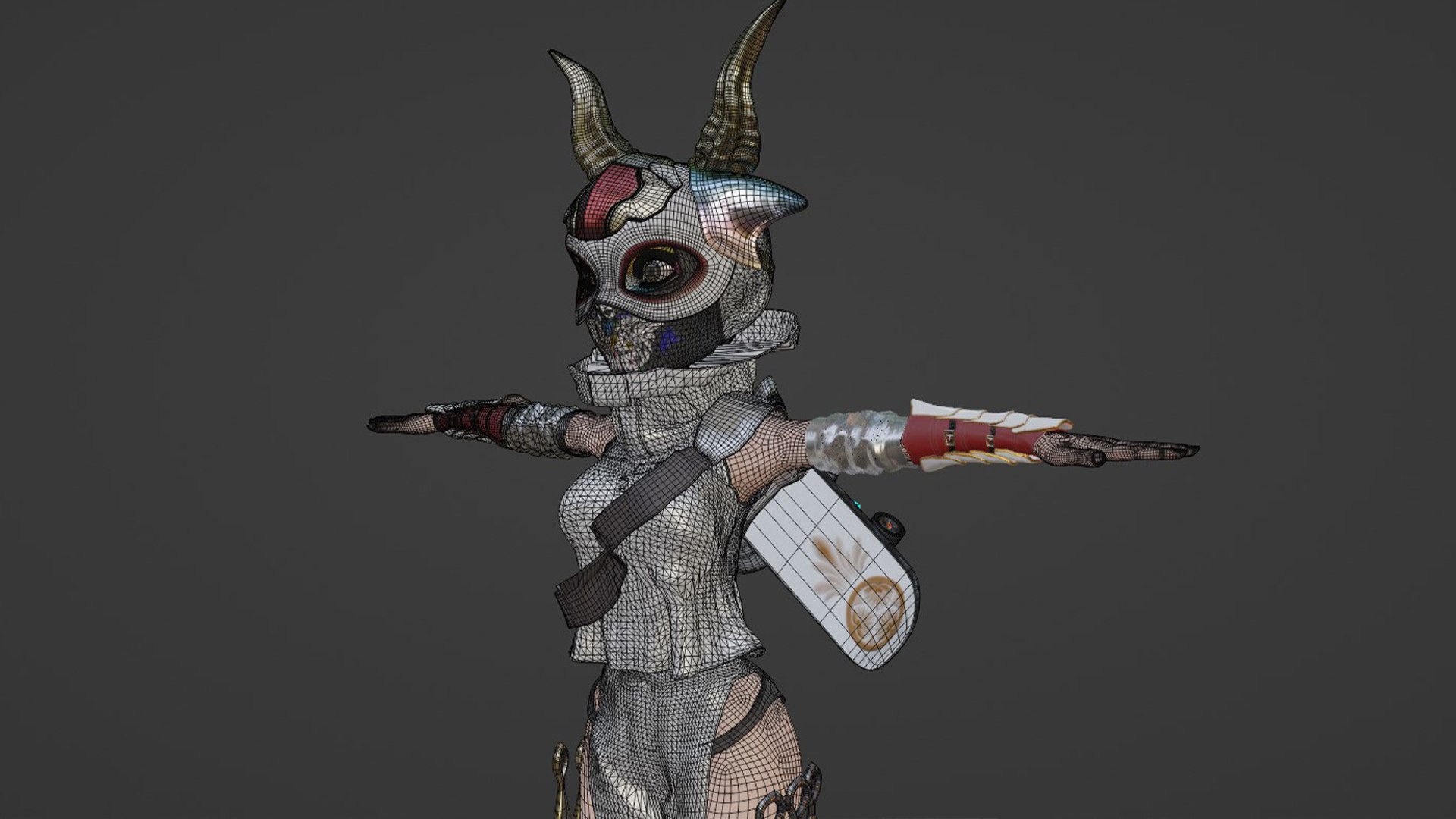 3D Cartoon 3D Rigged Fighter Ninja Girl 02 Character Model Model ...