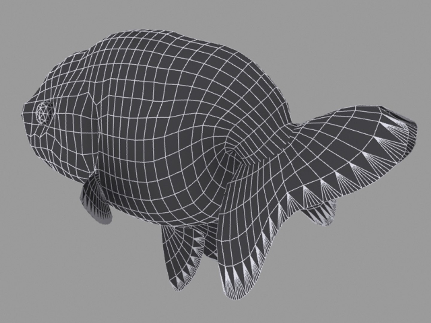 Goldfish Fish Gold 3d Model