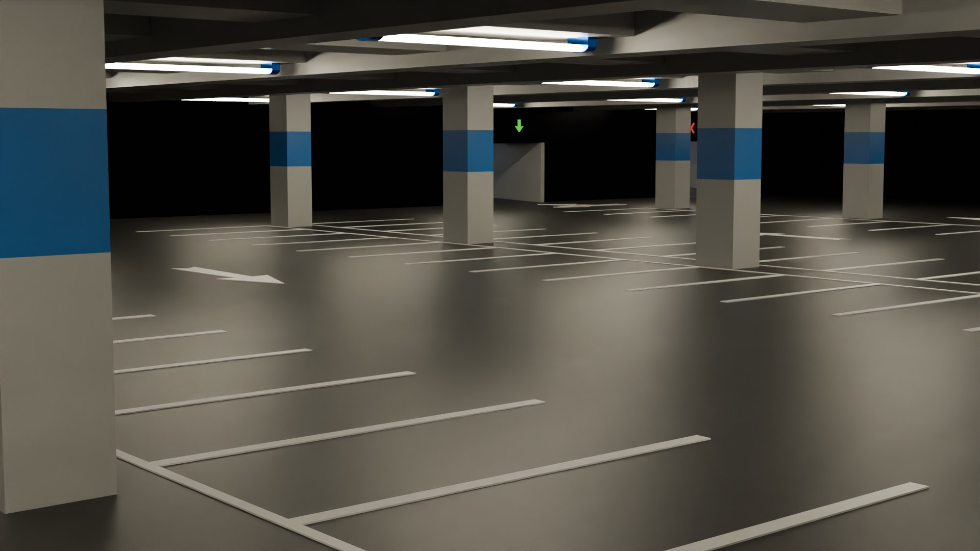 3D Parking Garage Model - TurboSquid 2252860