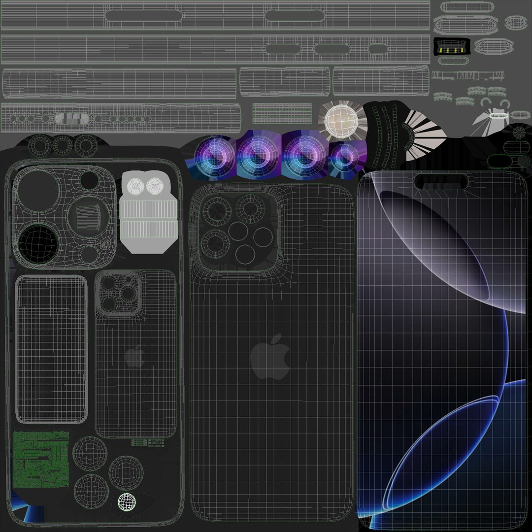 Apple Iphone 16 Pro Max All Colors 3D Model - TurboSquid 2283364